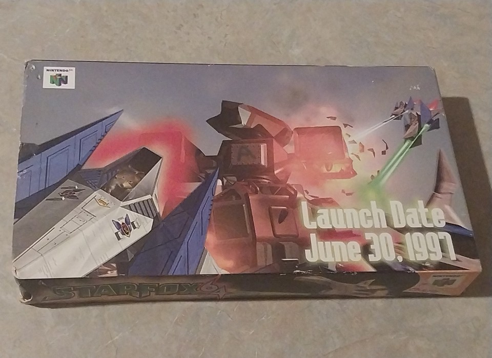 1997 Vintage Nintendo N64 STARFOX 64 Launch Rumble Pak Promo VHS Tape ...