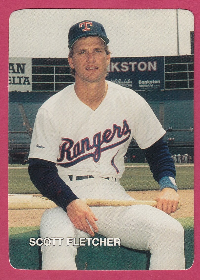 1987 Mothers Cookies # 6 Scott Fletcher -- Texas Rangers | eBay