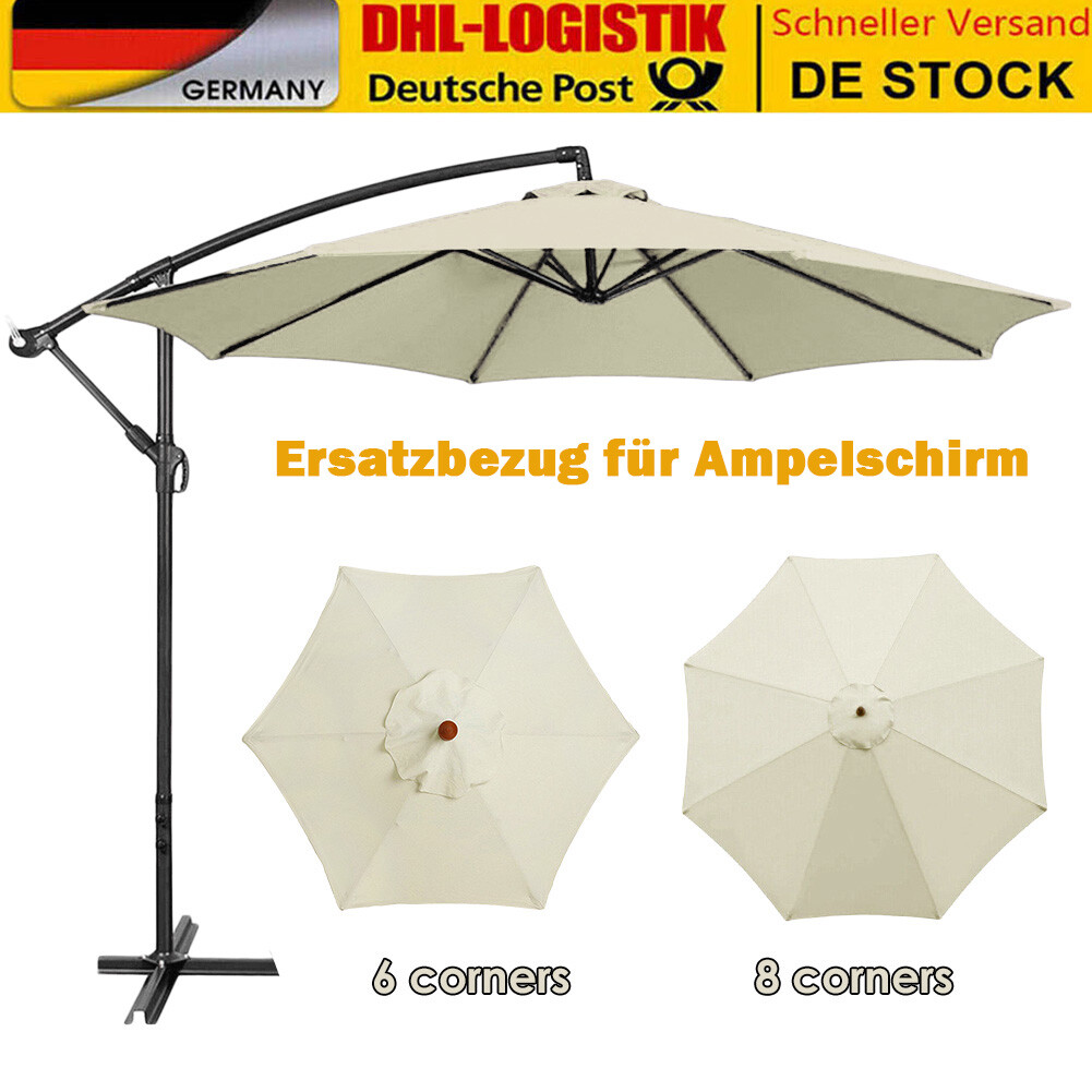 Sonnenschirmbezug Bespannung Ersatz Bezug Ersatzbezug Sonnenschirm 3m ...