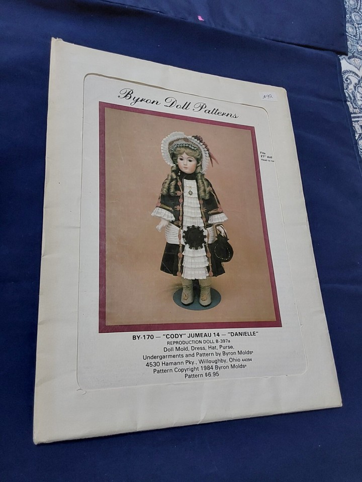 Byron Doll Patterns BY-170 CODY Fits 27" Dolls Head to Toe New Old ...
