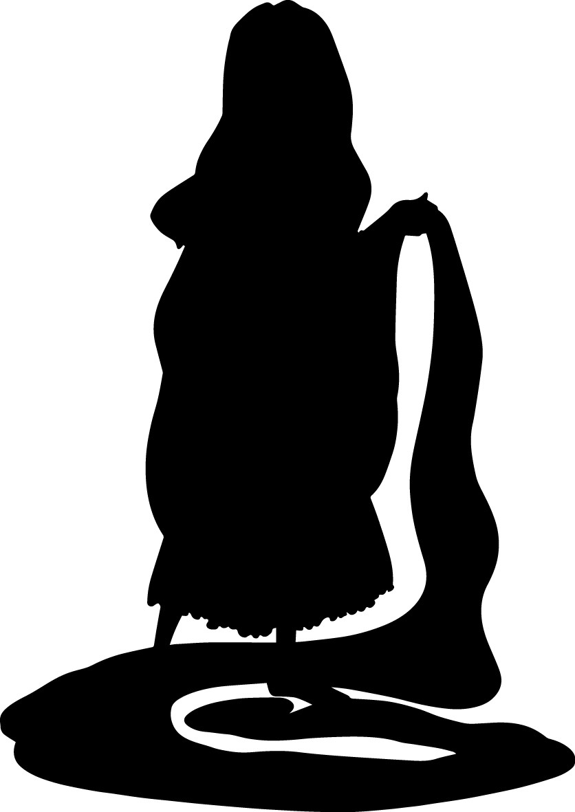 Disney Tangled Rapunzel Silhouette