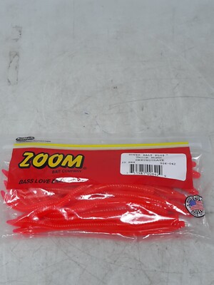 Zoom Trick Worm Merthiolate 6.5" Super Salt Plus Soft Plastic 20-Pack ...
