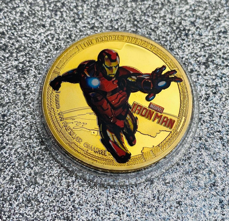 Marvel Avengers Gold Plated And Silver Coin Set Captain America ...