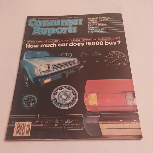 1981 August, Consumer Reports Magazine, How Much Car Does $5000 Buy? (CP393) | eBay