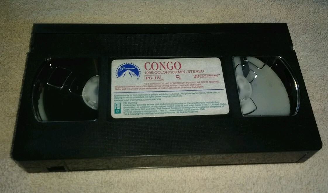 Congo VHS Ernie Hudson Tim Curry Joe Don Baker Dylan Walsh Laura Linney ...