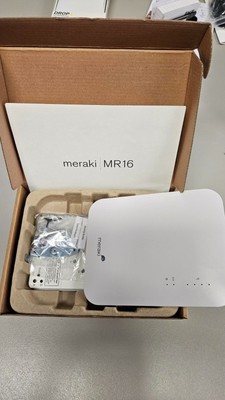 Cisco Meraki MR16 Dual 802.11n PoE Cloud Managed Wireless Access Point ...