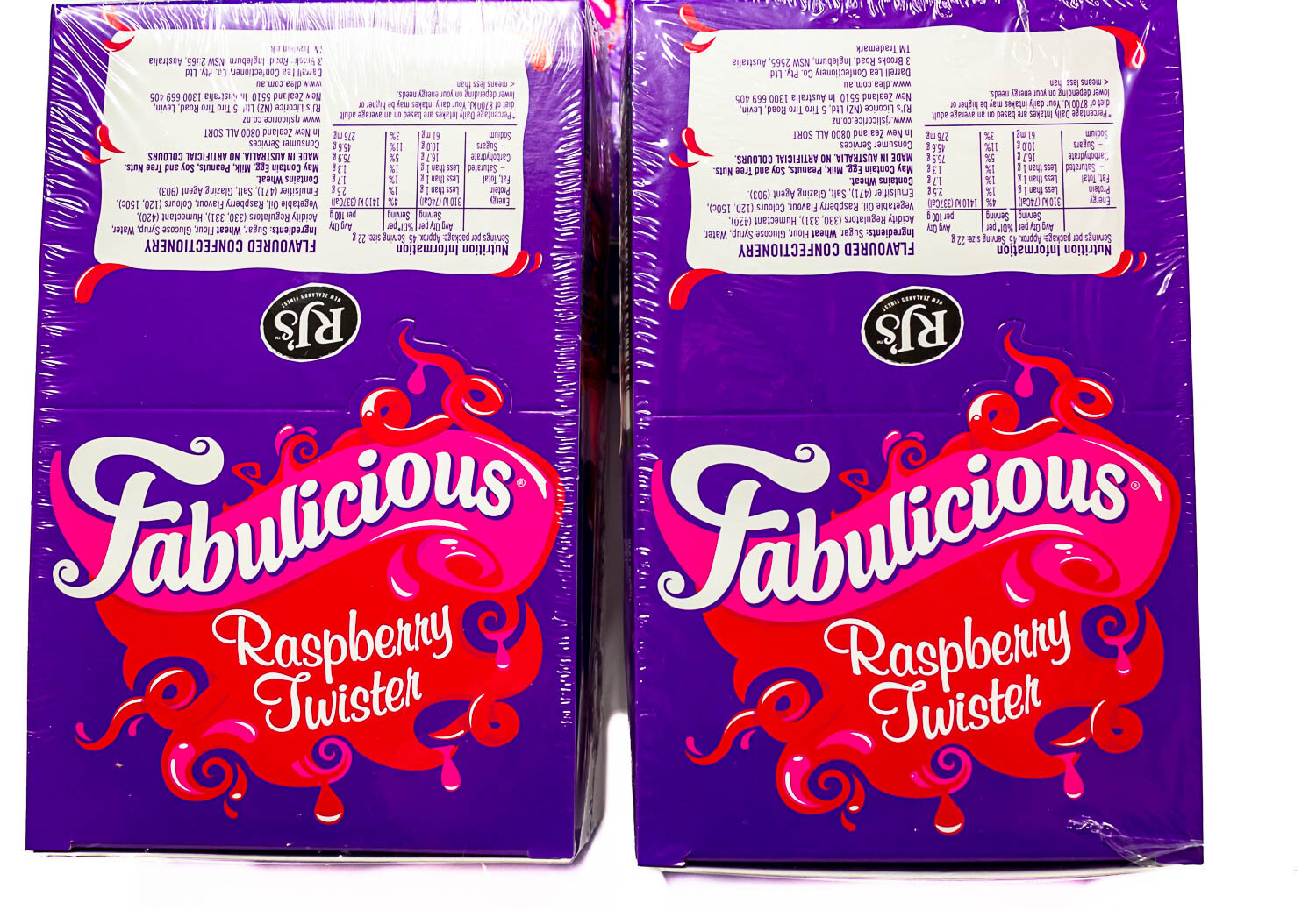 Fabulicious Raspberry Twister RJ- 2 x 1KG Lolly/Candy BarTwisters | eBay