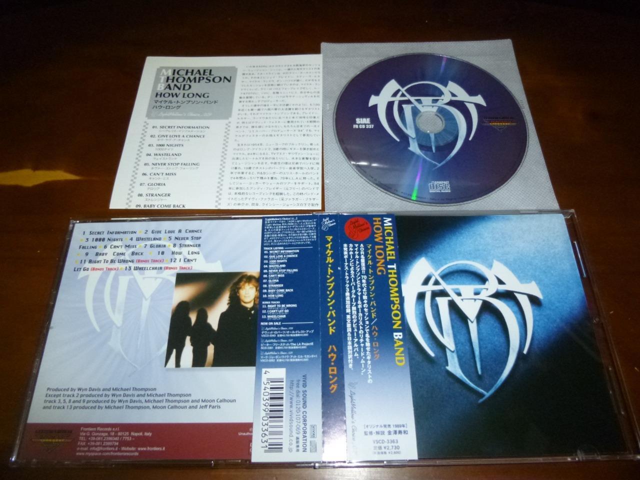 Michael Thompson Band / How Long JAPAN AOR VSCD-3363 C6 | eBay