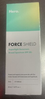 Hero force shield superlight sunscreen spf 30 1.69oz Exp 04/24 | eBay