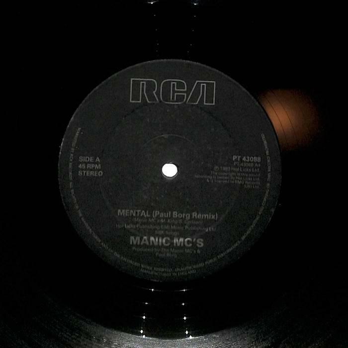 Manic Mc's Mental 12 Inch Vinyl UK RCA 1989 2 Track Paul Borg Remix B/w ...