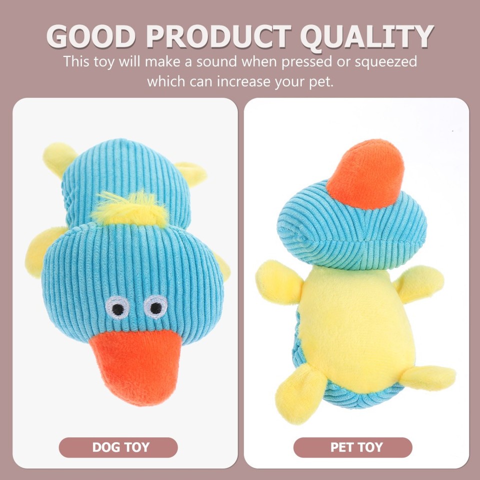 Squeaky Plush Dog Toy Shape Chewing Toy Puppy Teeth Cleaning Chew Toys ...