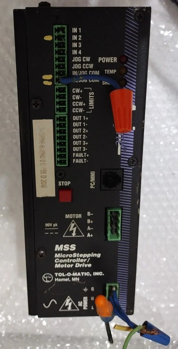 TOL-O-MATIC 36000038 AXIDYNE MSS MICROSTEPPING CONTROLLER/MOTOR DRIVE ...