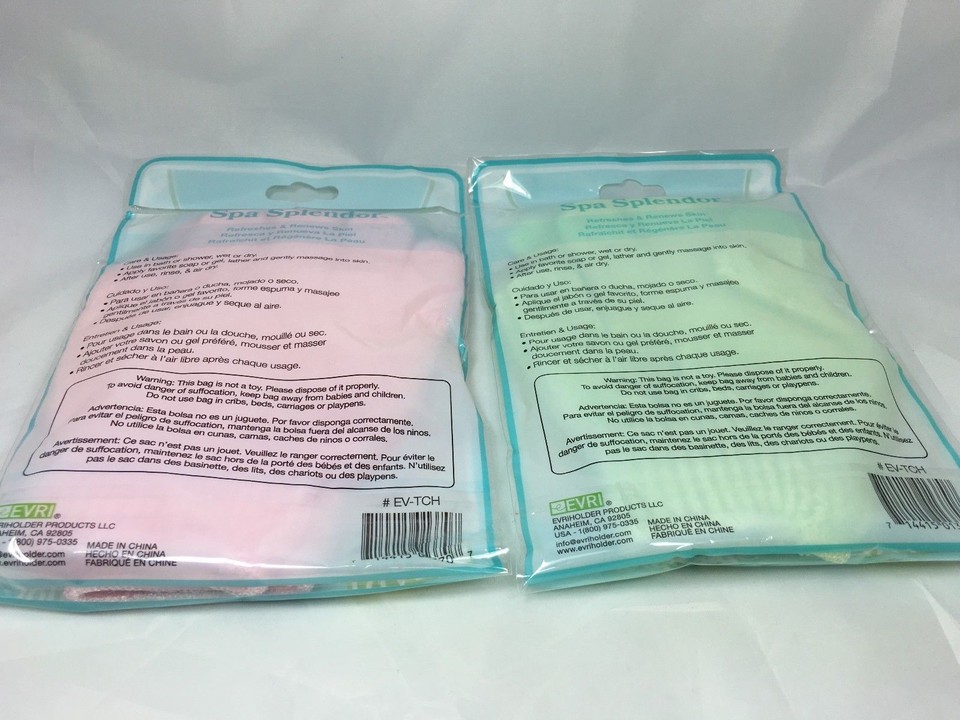 2 Pairs Spa Splendor Deep Cleansing Exfoliating Gloves | eBay