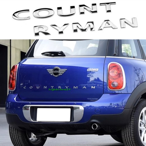 Auto Tailgate 3D Letter Rear Badge Emblem For MINI Cooper JCW ...