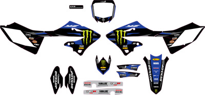 D'COR Moto Complete Graphics Kit 2023 Star 20-50-264 Blue | eBay