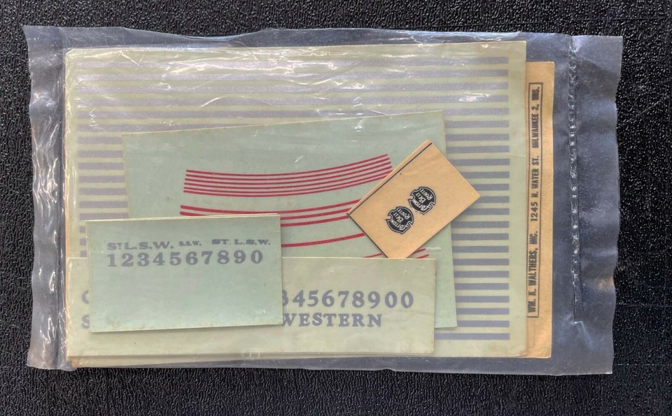 Walthers HO Decal SSW Cotton Belt Diesel Loco Silver Letter Sealed Pkg ...