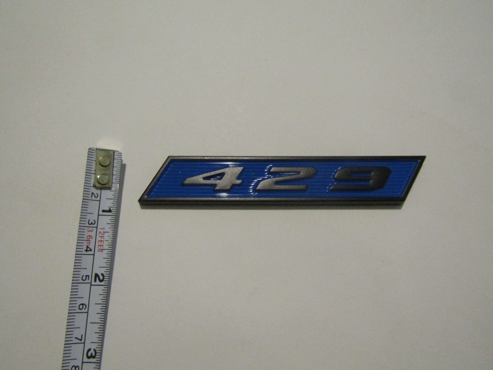 429 SLANTED BLUE W BLACK FENDER HOOD SCOOP TRUNK DECKLID DASH ENGINE ...