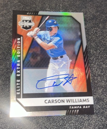 2021 Elite Extra Edition Signatures #28 Carson Williams Rookie On Card ...