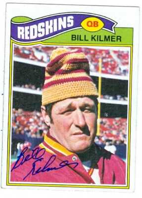 Billy Kilmer autographed Football Card (Washington Redskins) 1977 Topps ...