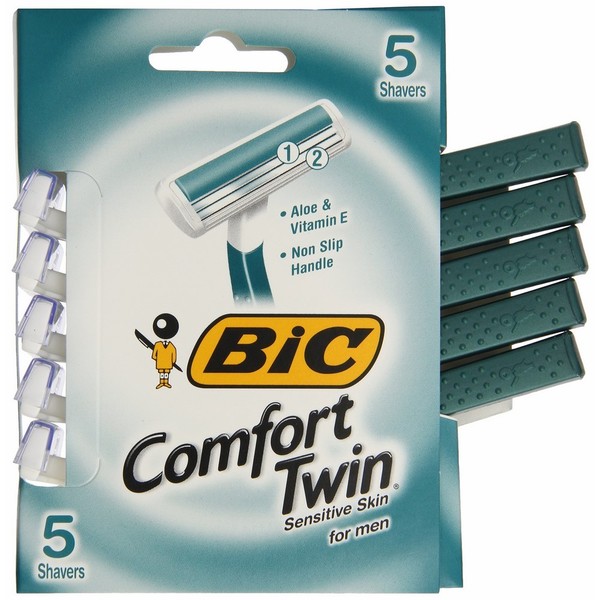 BIC Comfort Twin Sensitive Disposable Razors 2 Blades 5 Ct for sale ...