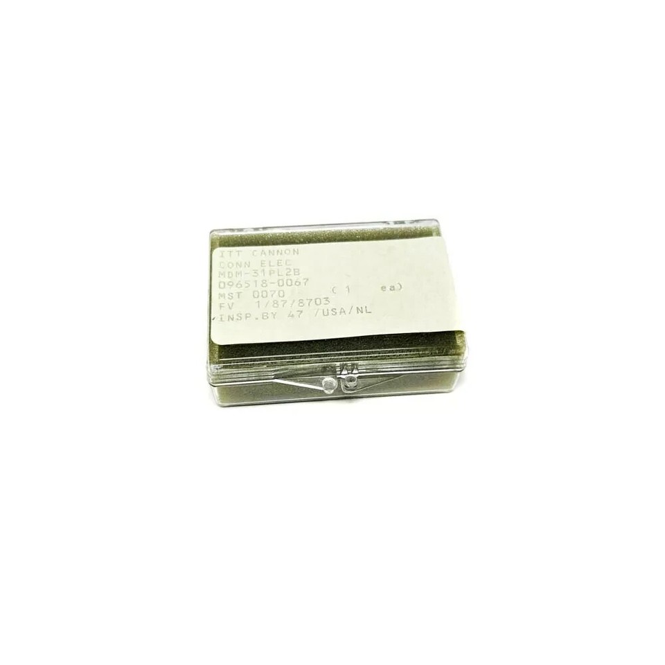ITT Cannon MDM-31PL2B Micro D Male Electrical Connector 31 Pin Metal ...