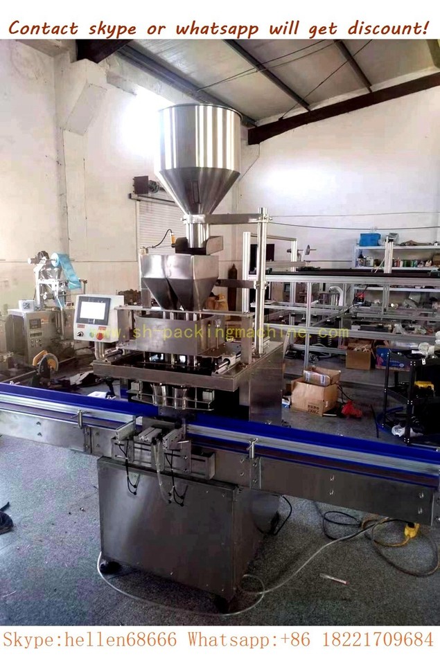 Deposit for granule,nut filling machine,double nozzles filler,bottle ...