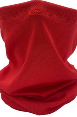 Red Neck Gaiter protects Neck & face from dust sun wind Debris & Cold ...