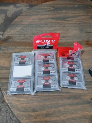 3- 3 Packs Sony MC-60 Microcassette Blank Cassette Tapes~ 60 Minute ...
