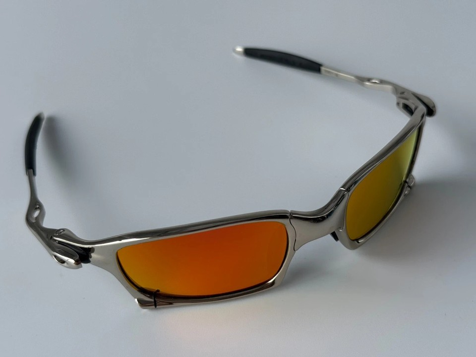 Oakley Juliet Polished X-Metal Sunglasses Fire Iridium Lens New Rare | eBay