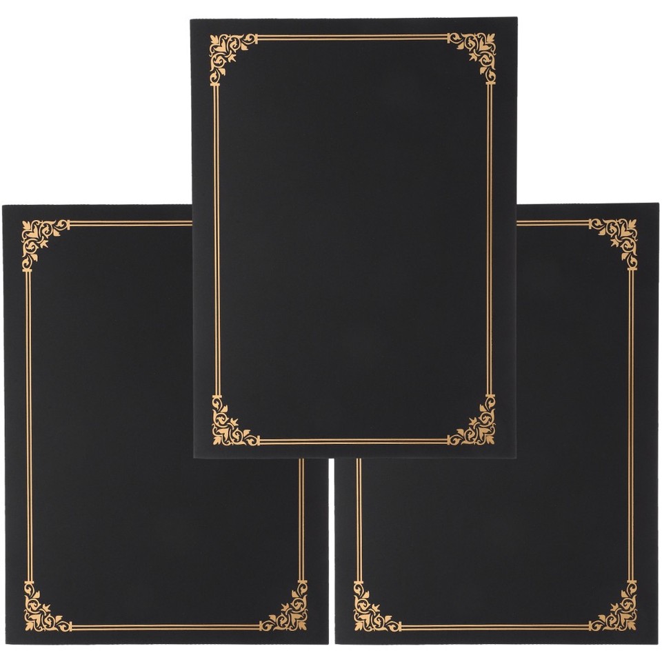 3 Pcs Paper Certificate Envelope Document Cover Protector Award Holder ...