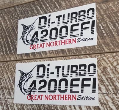 DI TURBO 4200 EFI GREAT NORTHERN EDITION DECAL STICKER LANDCRUISER ...