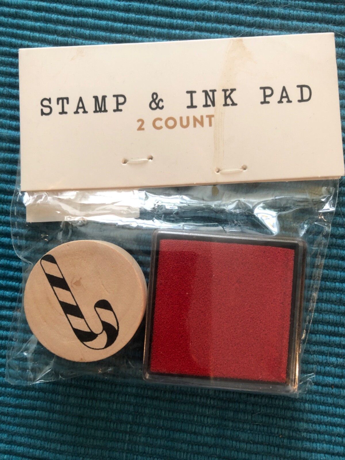 () Horizon Stamp & Ink Pad Gold Red Blue & Black . Christmas Art for ...