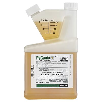 Pyganic Garden Organic Liquid Gardening Insecticide Concentrate, 32 ...
