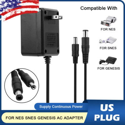 3IN1 Power Supply AC Power Adapter Cord for Nintendo NES SNES / SEGA ...