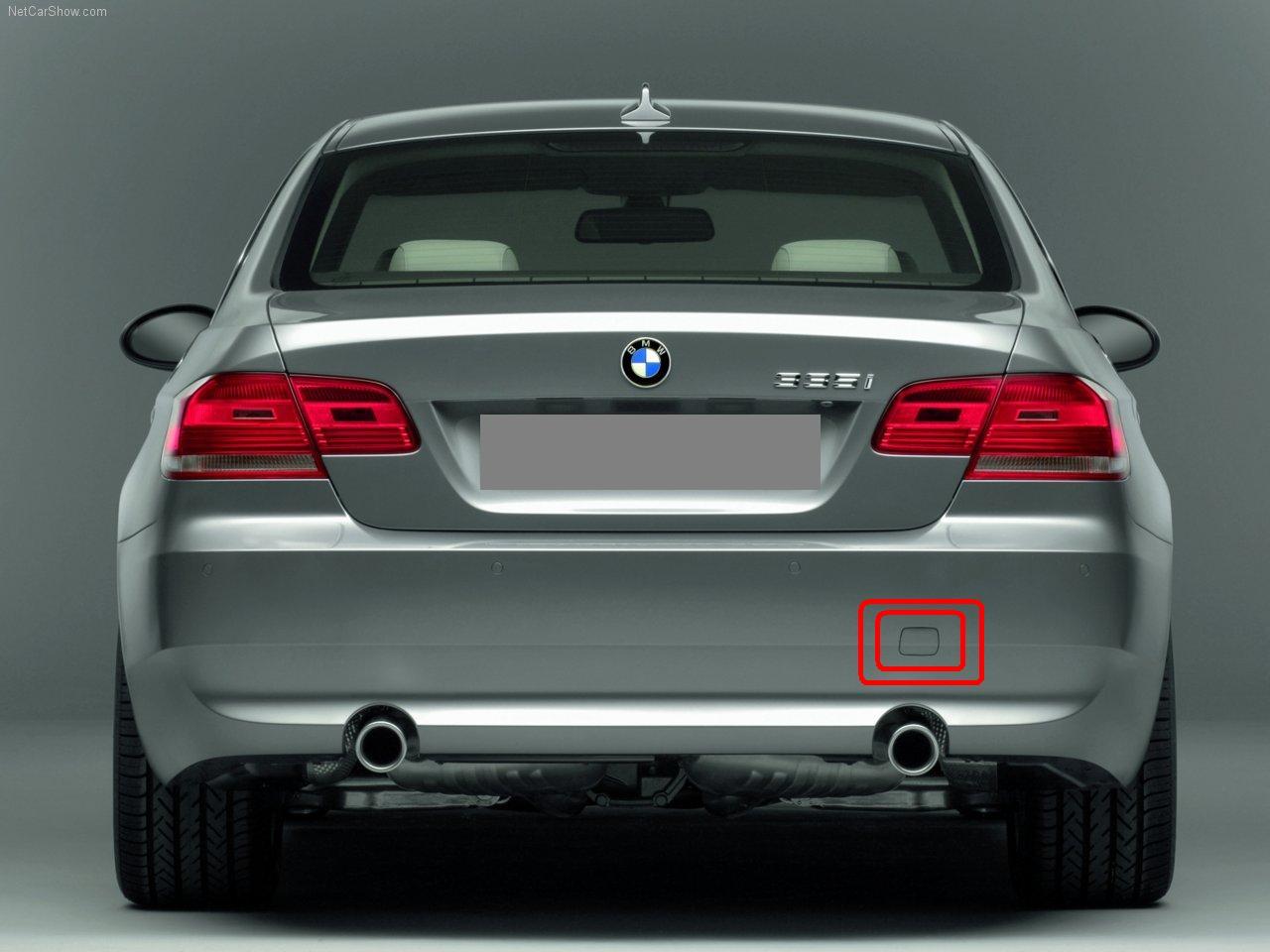 BMW NEW OEM E92 E93 REAR BUMPER TOW HOOK EYE COVER PAINTED BY YOUR ...