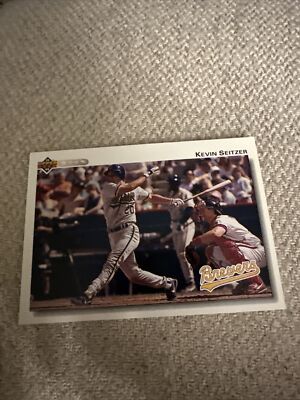 Kevin Seitzer Milwaukee Brewers 1992 Upper Deck Baseball Card 783 | eBay