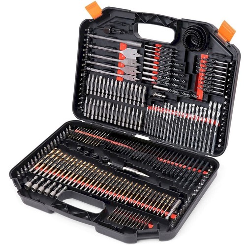 246-Pc Drill Bit & Driver Set for Wood Metal Cement – Combo Kit w/ Case ...