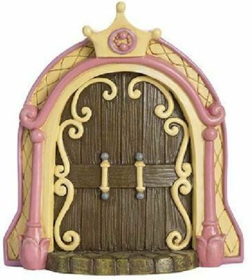 Fairy Tale Door, Pink and Yellow Fairy Princess Door, Fairy Garden ...