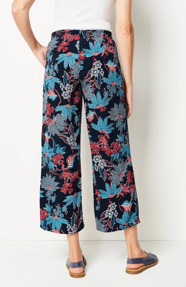 J. Jill ~ 4X ~ NEW Gorgeous Sarasa Tropical Full-Leg Crops ~ NWT $99 ...
