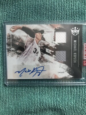 2019 Panini Diamond Kings DK Material Signatures Michael Kopech Rookie ...