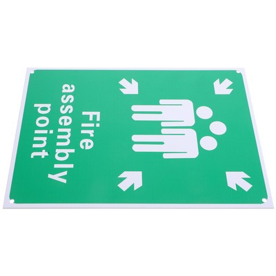 Fire Rally Point Sign Outdoor Assembly Label Aluminum Emergency | eBay