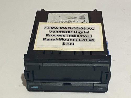 FEMA ELECTRONICA MAG-35-08 / MAG35080 Voltmeter Digital Process ...