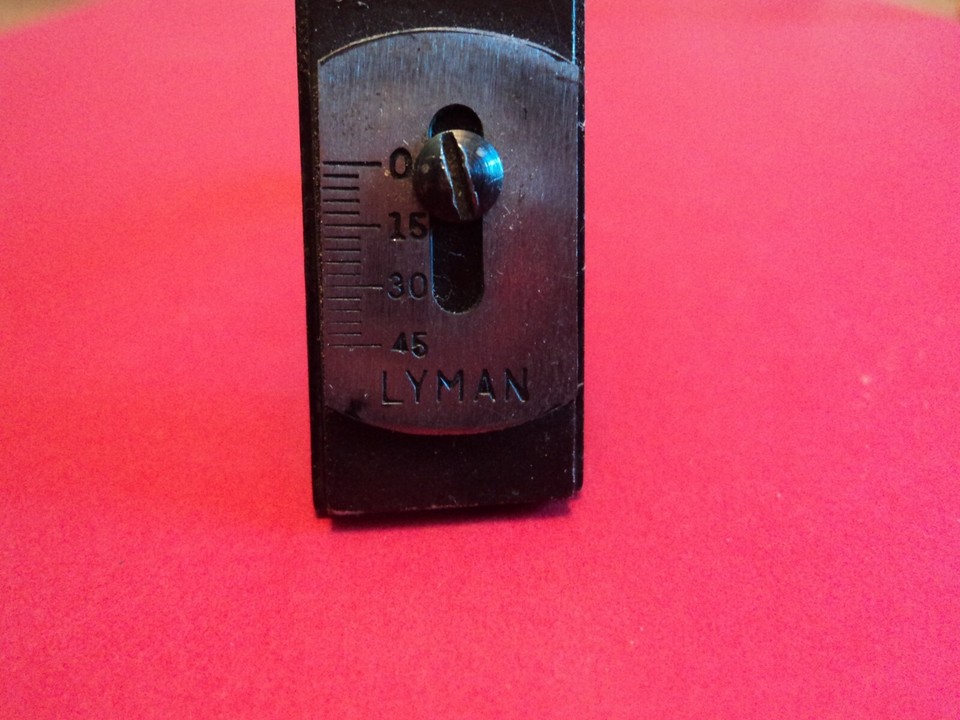 Lyman 57 SM Rear Receiver Sight target knobs Slide Only No Base | eBay