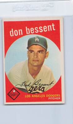1959 Topps #71 Don Bessent Dodgers NM *DA-B9197 | eBay