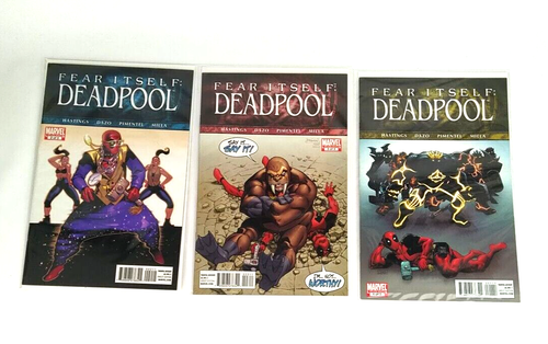Deadpool: Fear Itself #1, 2, 3 Hi-Grade Complete Limited Series Set ...