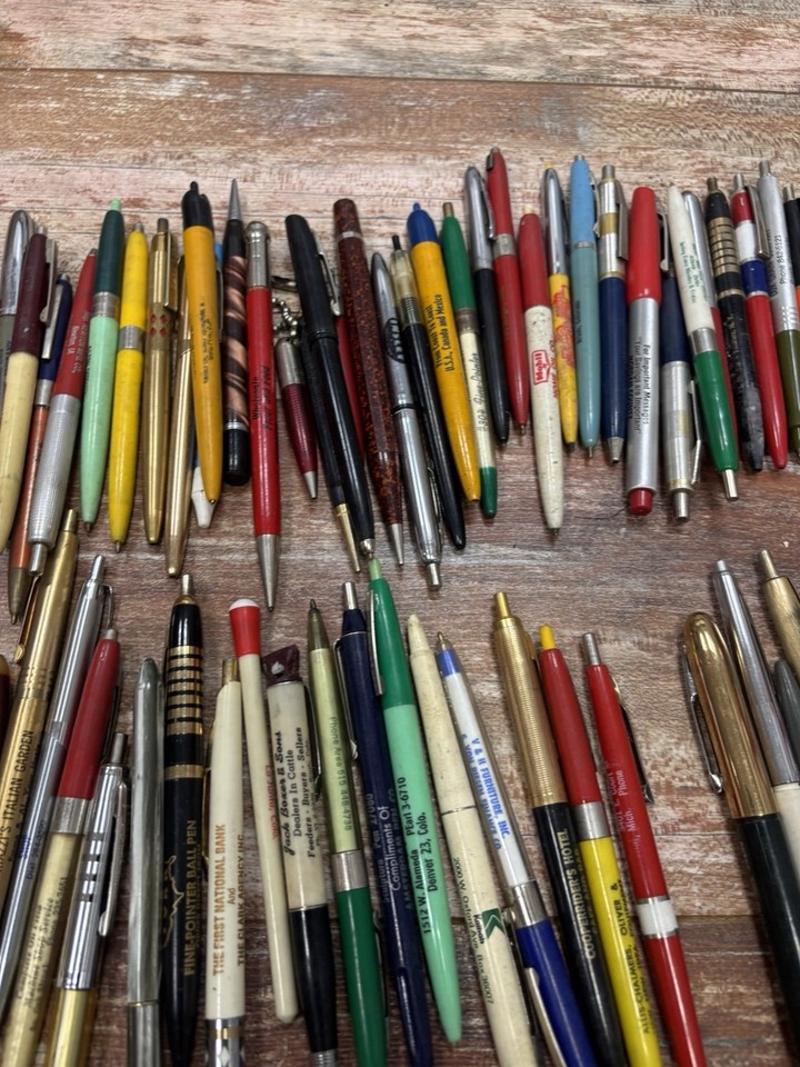 270+ Piece Lot Of Vintage Business Advertising Pens Gas Station Farm ...