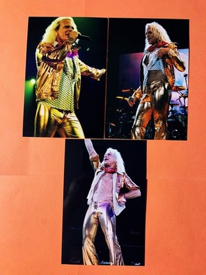 VAN HALEN DAVID LEE ROTH LIVE IN CONCERT CLASSIC ROCK ARTIST PHOTO SET ...