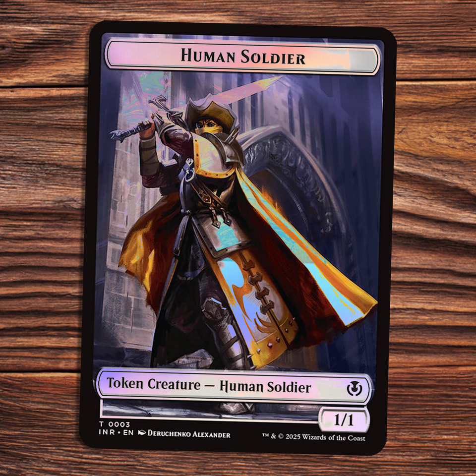 Human Soldier Token - FOIL - Innistrad Remastered - Magic the Gathering ...