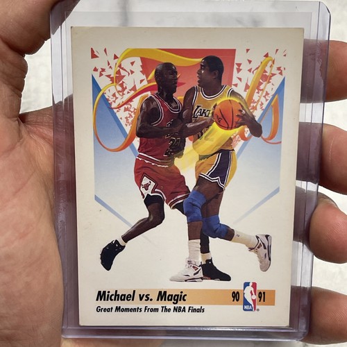 1991-92 Skybox Michael Jordan Vs Magic Johnson #333 Chicago Bulls ...