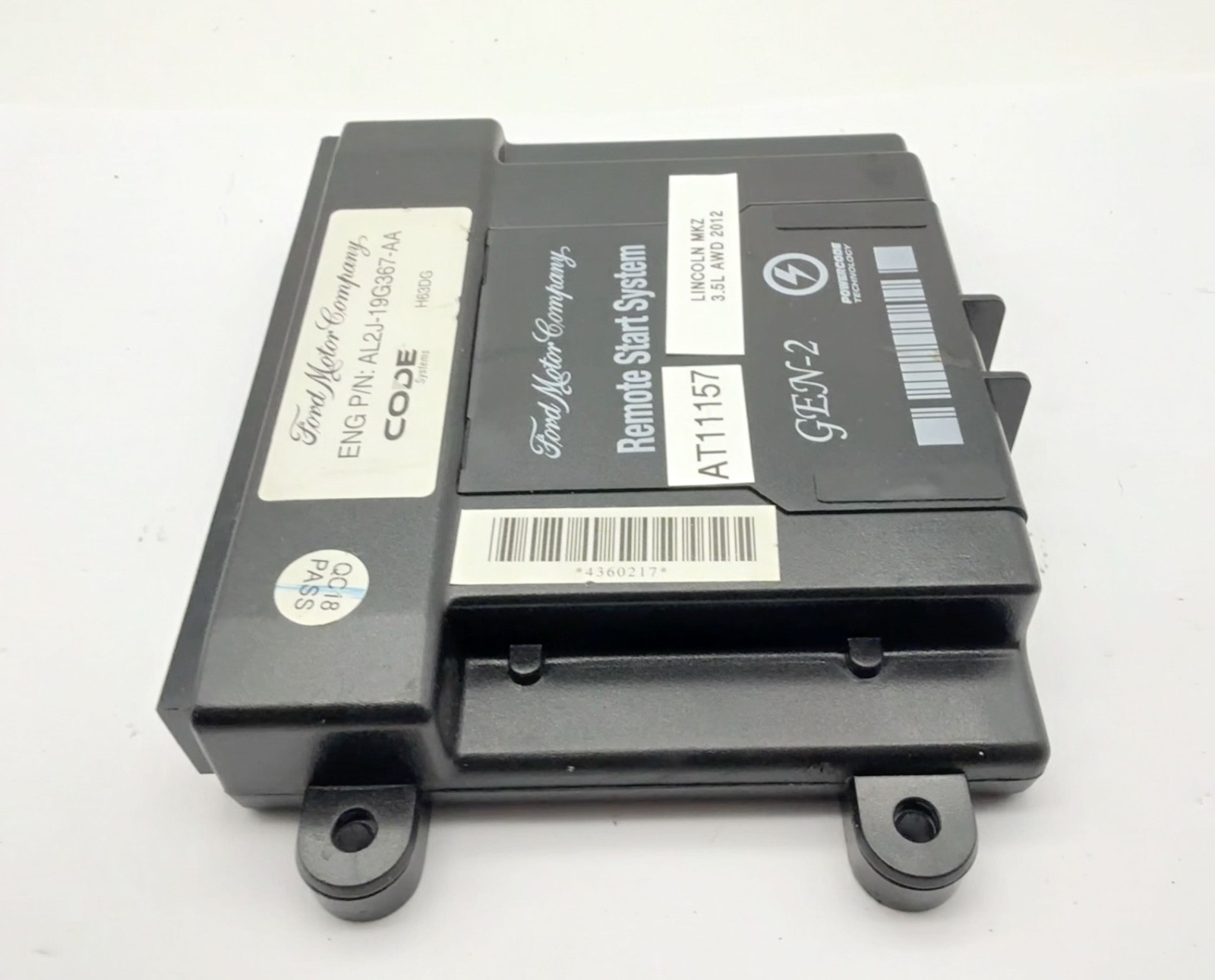 OEM 10-12 Lincoln MKZ Fusion Taurus Keyless Entry Remote Start Control ...